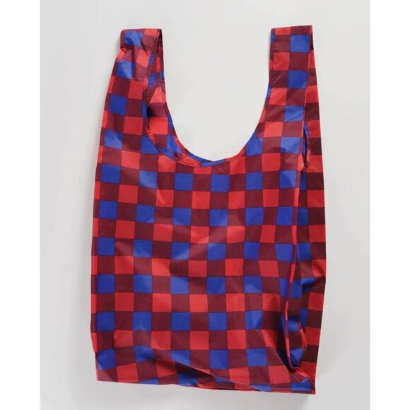 BAGGU | Bags | Nwt Big Baggu Blue Red Buffalo Check | Poshmark